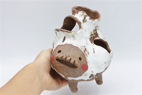 Ghost Planterhead Planterceramic Pot Handmade Kodama Plantercactus