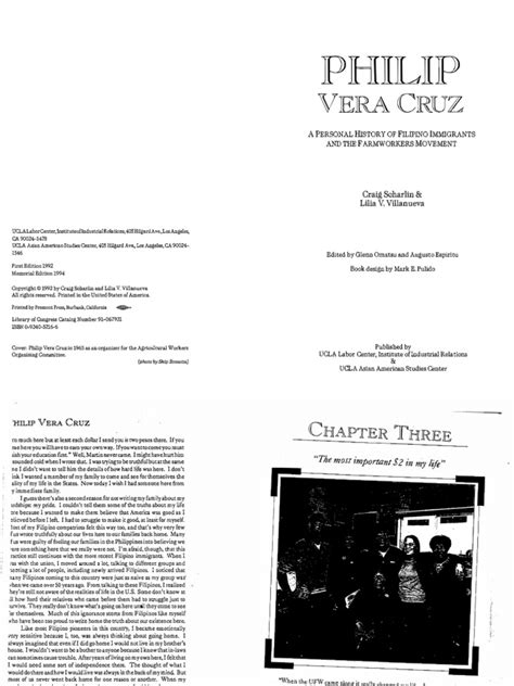Philip Vera Cruz A Personal History Of Filipino Immigrants Pp 25 95