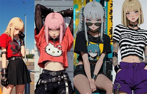 Обои Girl Sexy Anime Style Girls Street Ai Art на телефон и рабочий стол раздел ии арт