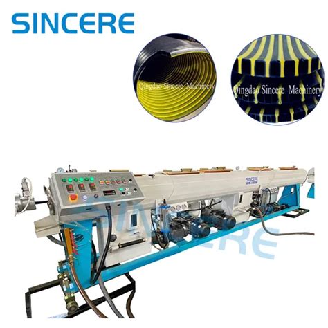 Hdpe Structured Wall Corrugated Plastic Pipe Manufacturing Machinery Price Pipeline Extrusion