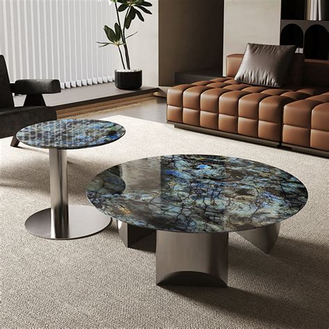 Dinlin Home Modern Round Marble Coffee Table Wayfair