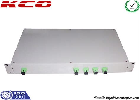 1x4 Rack Mount Plc Fiber Optic Splitter Patch Panel