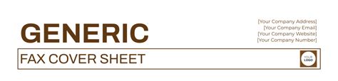 Free Generic Fax Cover Sheet Header Template To Edit Online