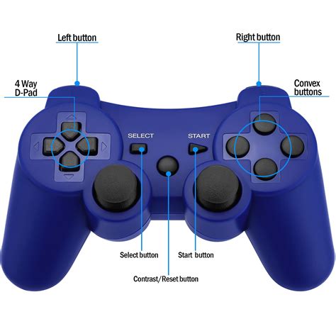 Playstation 3 Controller Buttons Wireless Bluetooth Controller For