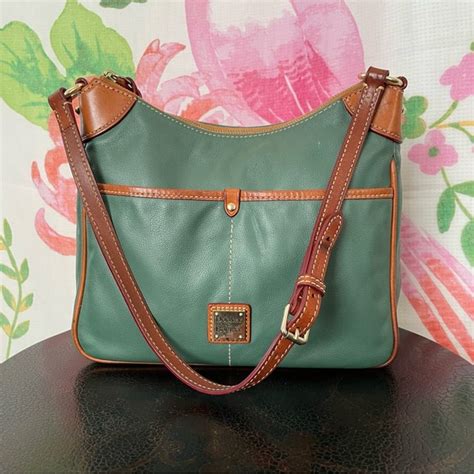Dooney And Bourke Bags Dooney Bourke Green And Brown Medium Hobo
