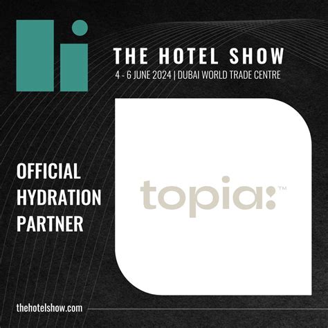 Cavin Noah On Linkedin Thehotelshowdubai Topiawater Elevatehydration Culinaryexcellence…