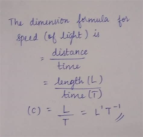 Speed Of Light Formula