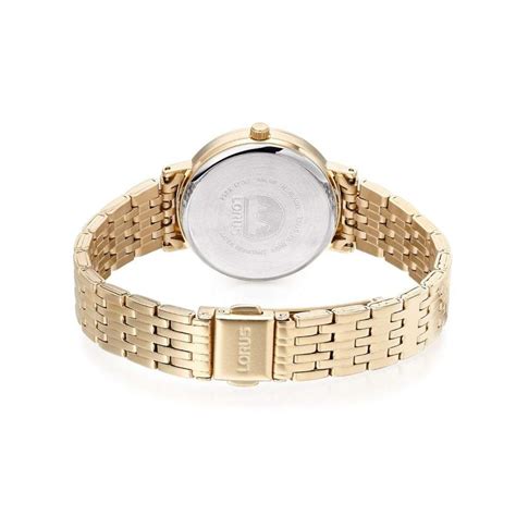 Lorus Womens Gold Dial Bracelet Watch Rg220xx9 David Cullen Jewellers