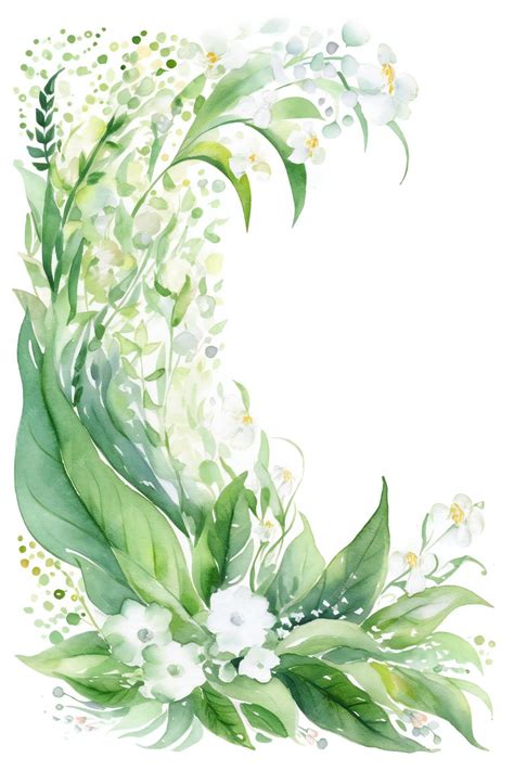 Premium Photo Lily Of The Valley Flower Border