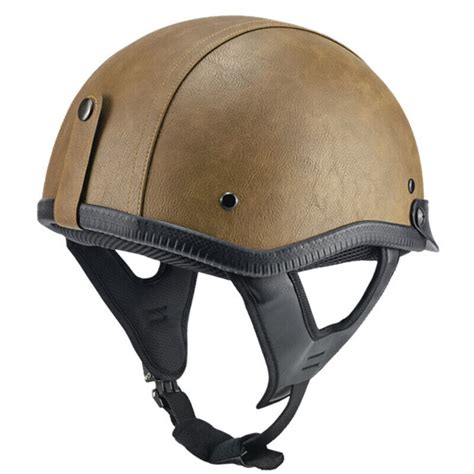 Brown Leather Motorcycle Helmets