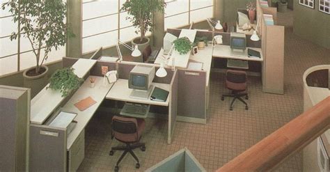 Office Cubicle Design Ideas 80s Office Interior 1980s Office