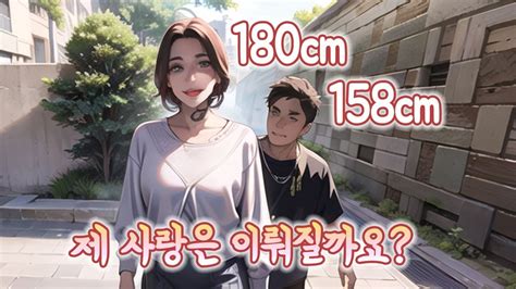 키 큰 여자 ♡ 키 작은 남자ft 키158cm 키작남 길거리헌팅 번따 Youtube