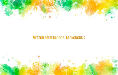Watercolor Splash Background Green And Orange 28238453 Vector Art At