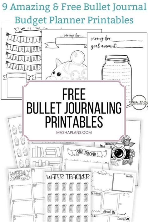 Bullet Journal Printables