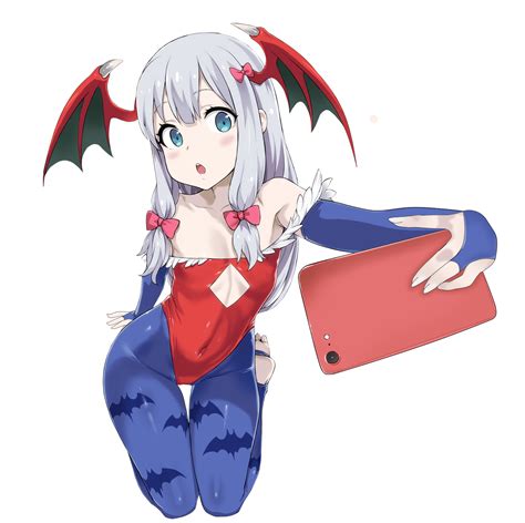Izumi Sagiri Lilith Darkstalkers Darkstalkers Eromanga Sensei Artist Request Highres Non