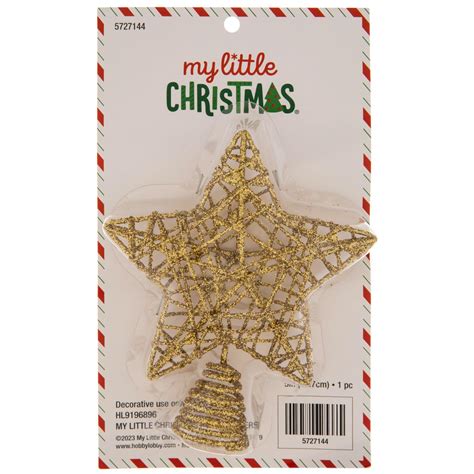 Glitter Star Mini Tree Topper Hobby Lobby 5727144
