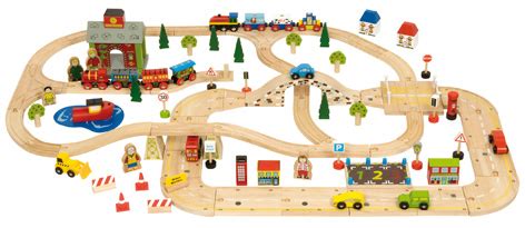 Bigjigs Road Toys Combined Road And Rail Sets From Bigjigs