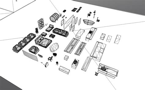 3d Model Modern Mansion Complete Modular Asset Kit Vr Ar Low Poly