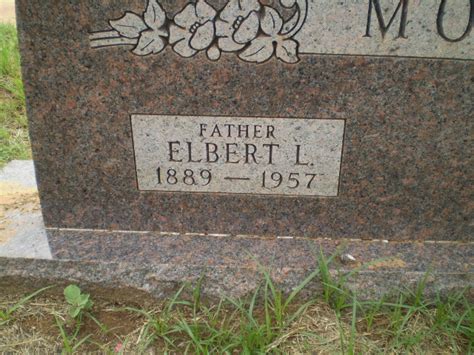 Elbert Lee Moss 1889 1957 Mémorial Find A Grave