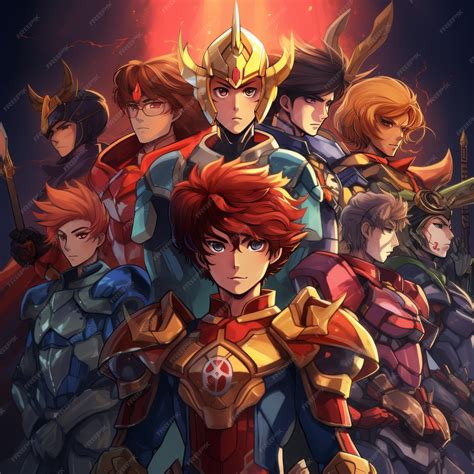 Premium Photo The Epic Ronin Warriors A Captivating Cartooned Tribute
