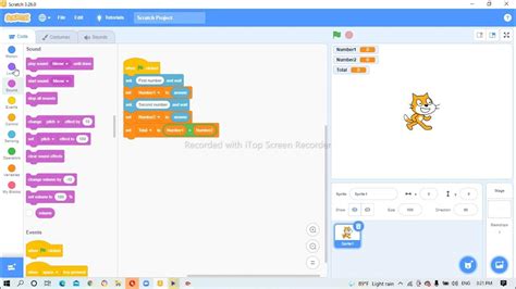 How To Make A Two Number Adding Calculator In Scratch Youtube