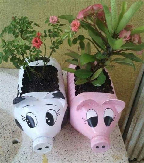 Pin De Rosa Marlene Cuya Ipanaque En Maceteros De Botellas Maceteros