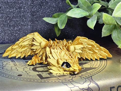 Fourth Wing Dragon Figurine Feathertail Andarna 3d Printed Fantasy