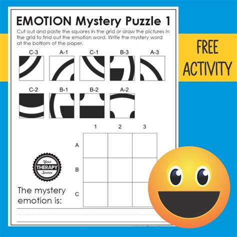 Feelings Puzzle Free Printable Your Therapy Source