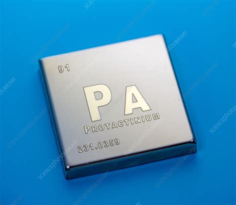 Protactinium Stock Image F044 9624 Science Photo Library