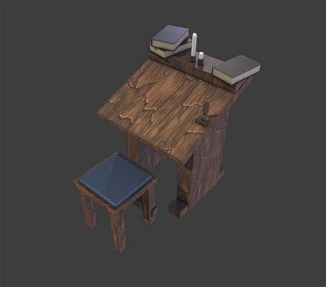 Wizzard Table Free 3d Model Cgtrader