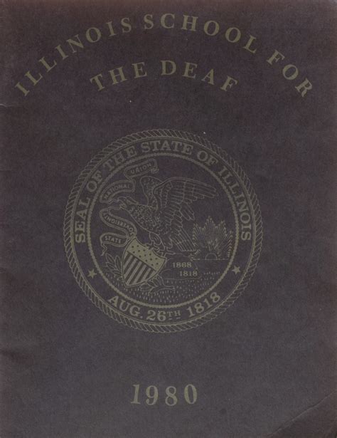 1980 Yearbook From Illinois For The Deaf High School From Jacksonville