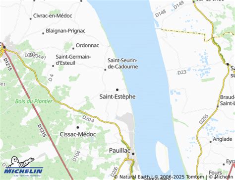 Carte Michelin Saint Estèphe Viamichelin