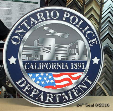 Ontario Pd Projects From Badge Frame