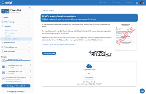 Instant Faa Knowledge Test Acs Code Analysisfree From Sportys
