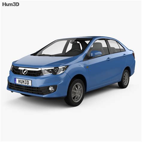 Perodua Bezza 2017 3d Model Download Hatchback On