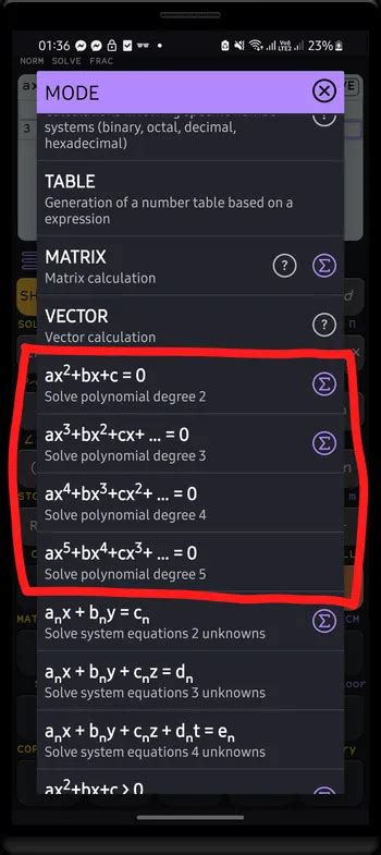 Equation Solve Modes Calces Docs