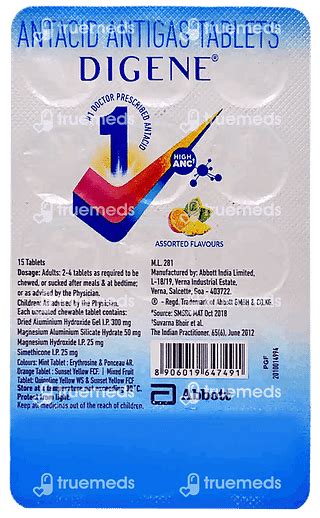 Digene Assorted Order Digene Assorted Tablet Online At Truemeds