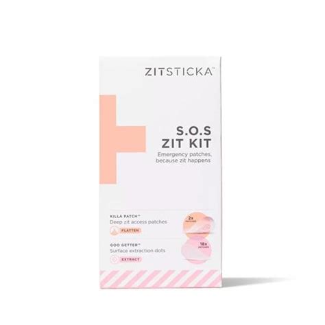 Zitsticka S O S Zit Hydrocolloid Pimple Patch Kit 20ct Home Tester Club