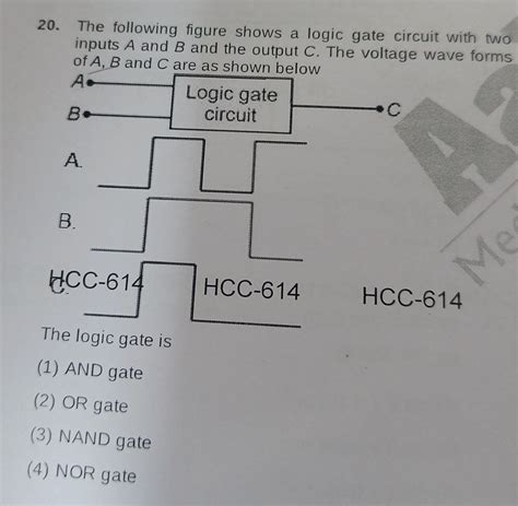 20 The Following Figure Shows A Logic Gate Studyx