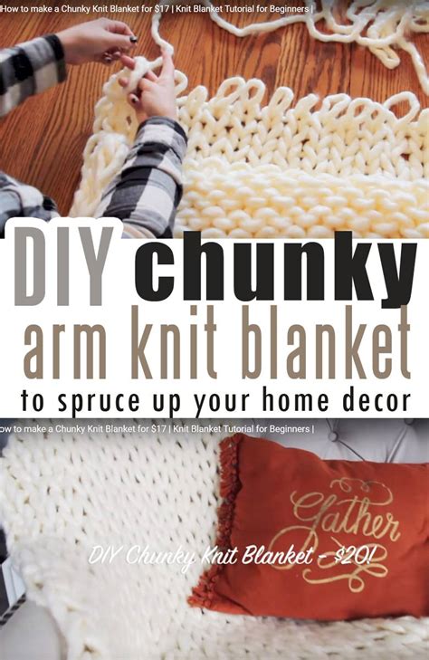 Chunky Knit Blanket Arm Knit Or Finger Knit Craft Mart