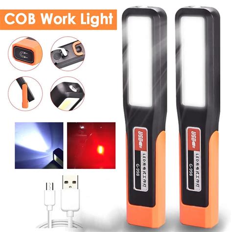 LED-work-light-with-magnet-maintenance-lighting-flashlight-Car-Garage ...