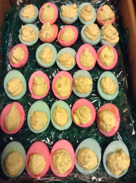 Colorful Easter Deviled Eggs