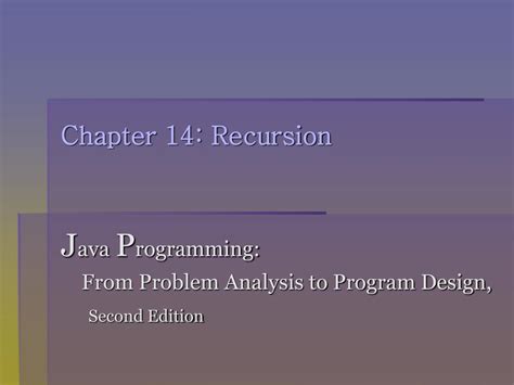 ppt chapter 14 recursion powerpoint presentation free download id 586085