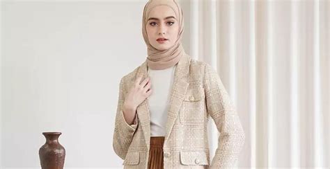 Ide Ootd Blazer Hijab Dan Rok Keren Zalora Thread