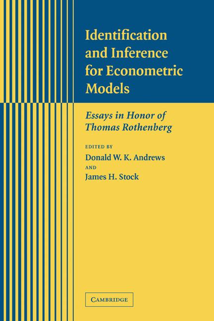 Identification And Inference For Econometric Models Cambridge University Press And Assessment