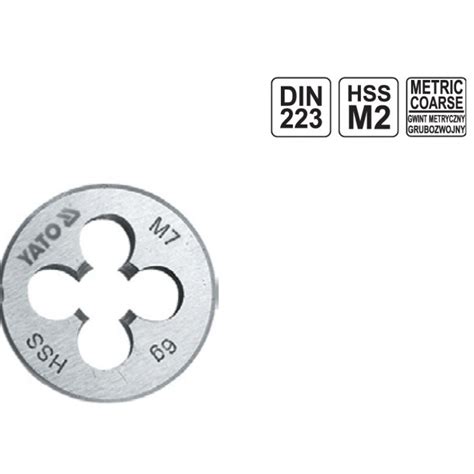 Yt 2961 Yato Filiera M4 Pas 070 Mm Diametru Exterior 20 Mm