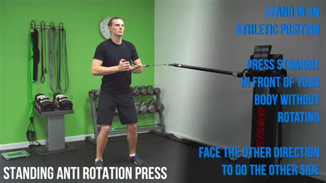 Standing Anti Rotation Press Youtube