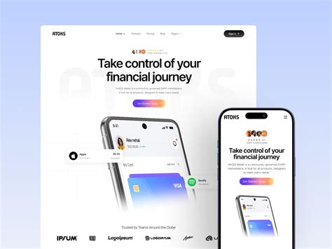 Atoks Mobile App Landing Page Framplates Framer Templates