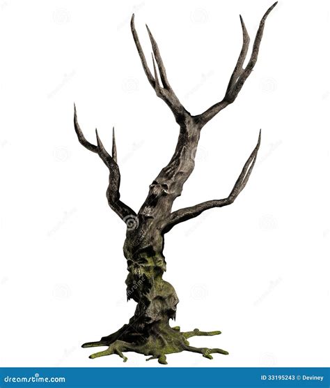 3d Demon Tree Stock Image Image Of Embedded Bones Graphics 33195243