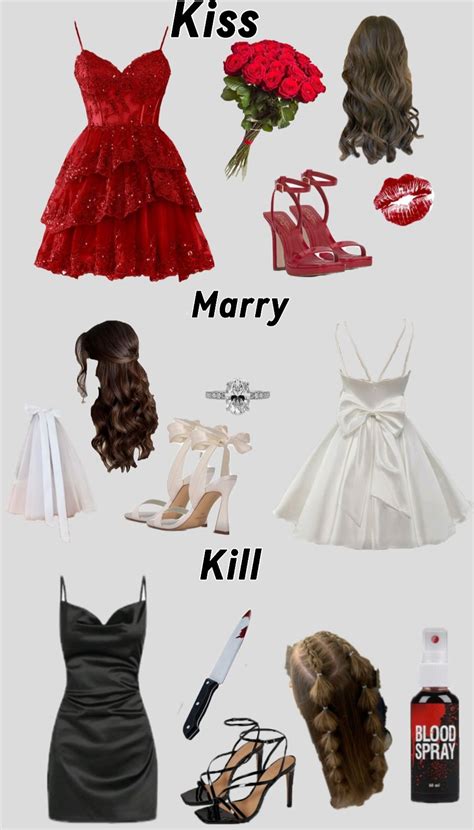 Kiss Marry Kill Costume Idea Halloween Costumes For Teens Girls